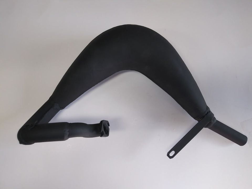 Minarelli MZ65 Expansion Pipe With Manifold For 80cc Minarelli Bicycle ...